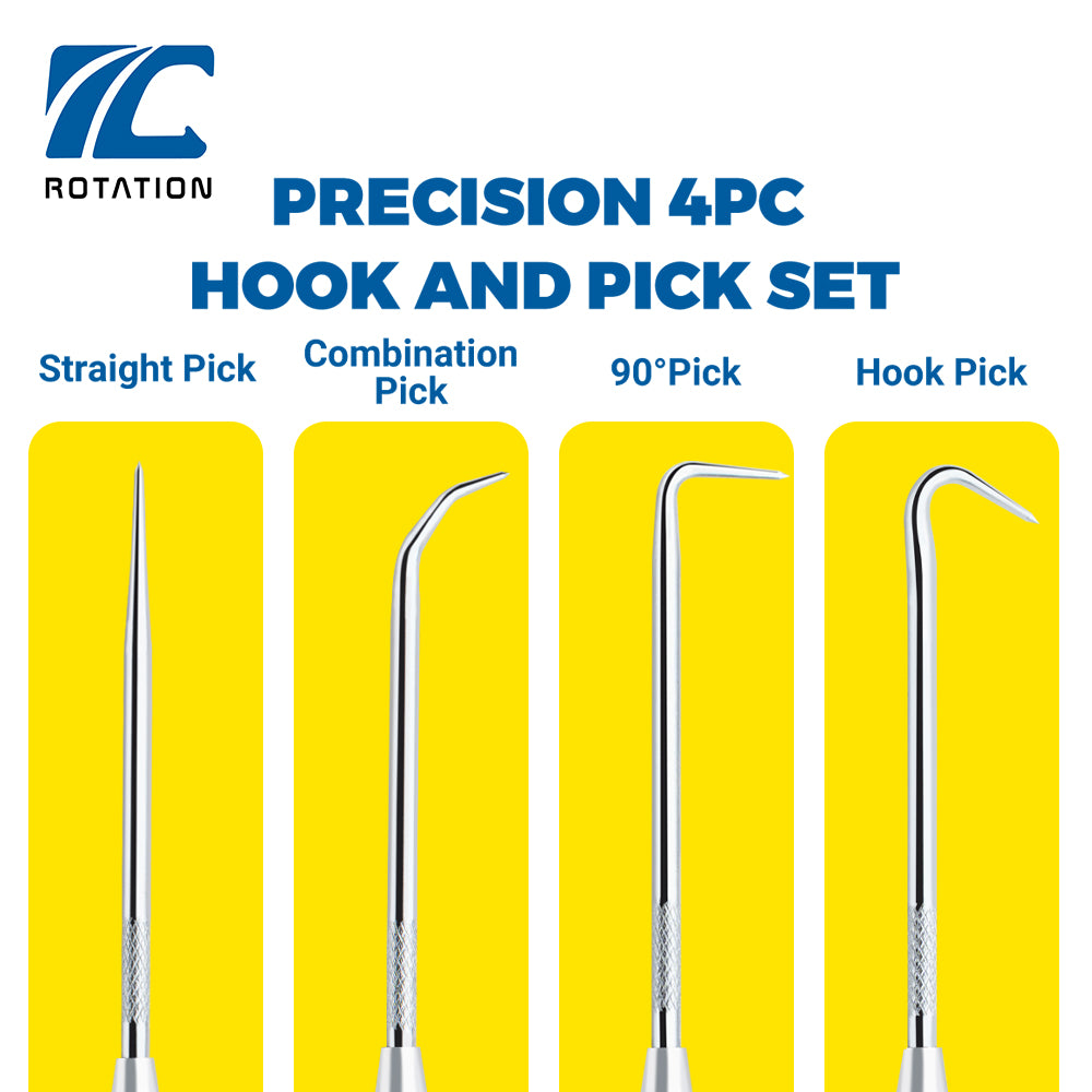 4pc hook and pick set (hex handle)-ROTATION – Rotation Tools